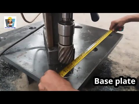 structure base plate hole drilling | स्ट्रक्चर बेस प्लेट में बड़ा होल ...