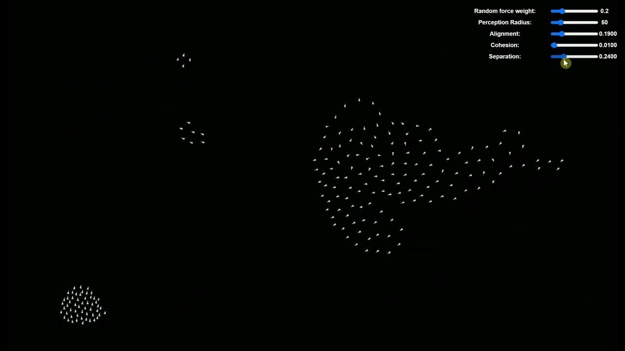 Visualizing Boids: A Flocking Simulation - YouTube