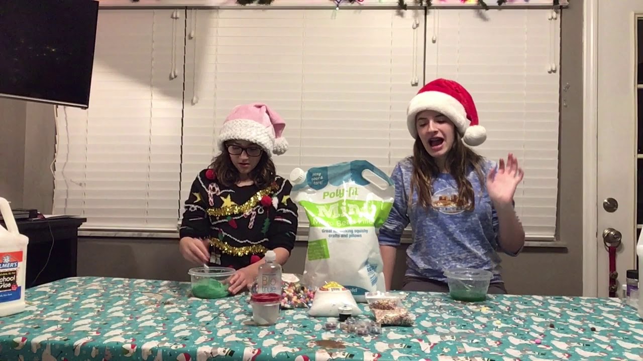 Christmas Slime Countdown day 5 \\ christmas tree slime - YouTube
