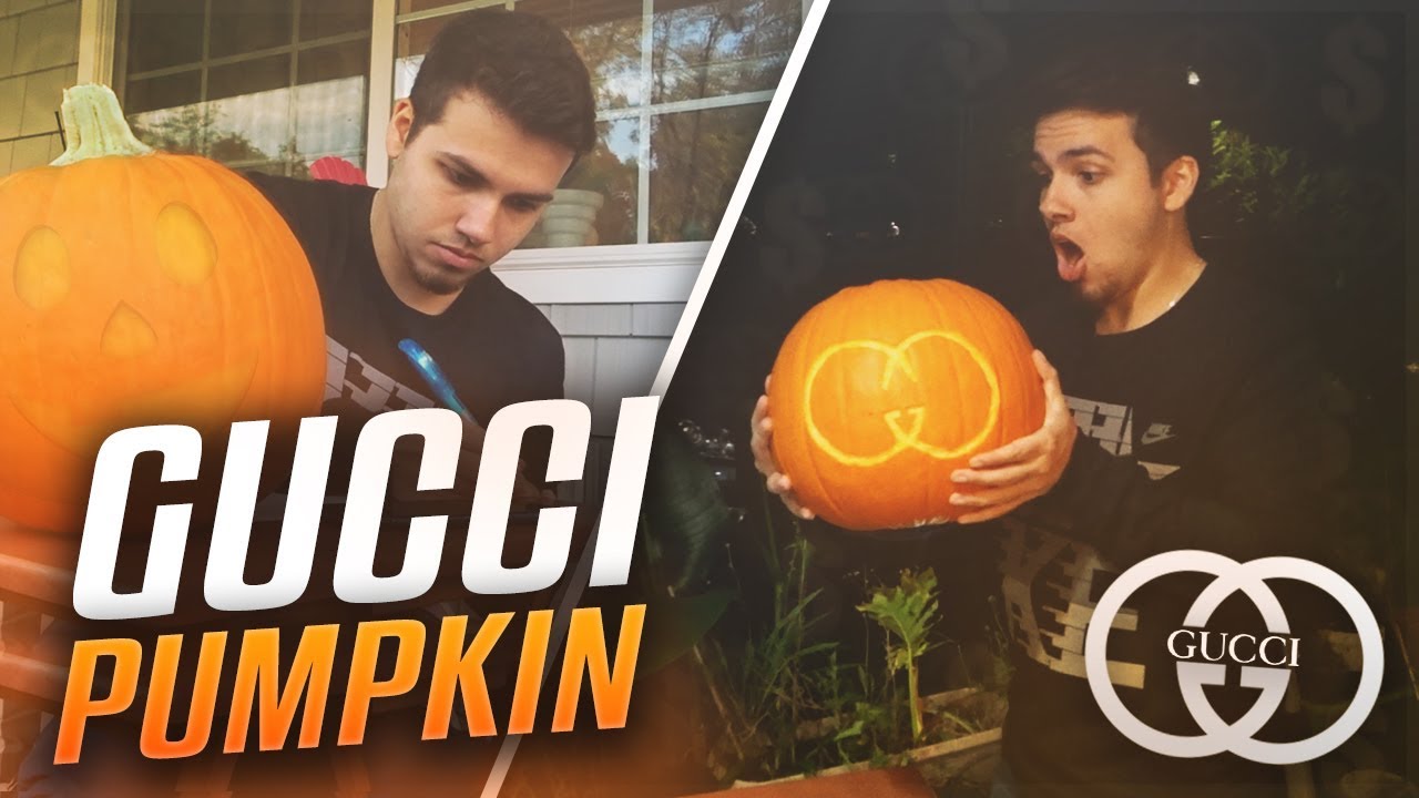 CREATING A GUCCI PUMPKIN!!!!! - YouTube