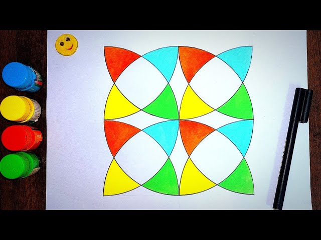 Geometric Patterns To Colour For Kids