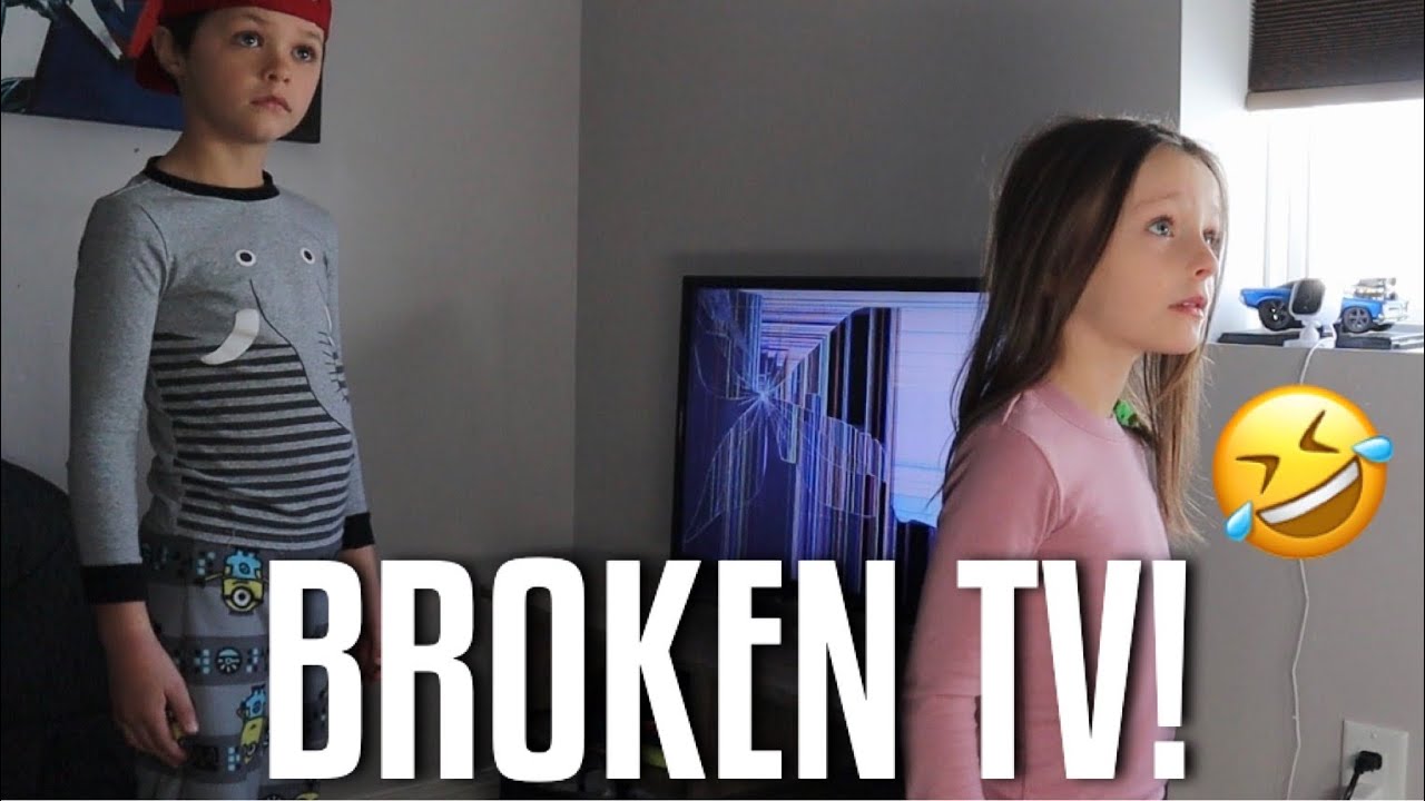 BROKEN TV PRANK ON KIDS! (CUTE REACTION!) | LARGE FAMILY WITH ...