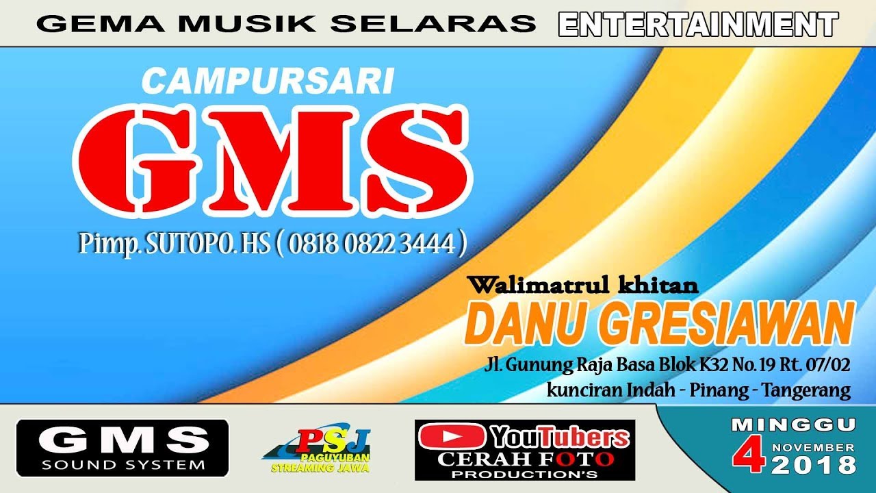 LIVE STREAMING // CAMPURSARI GMS // LIVE TANGERANG // 02 - YouTube