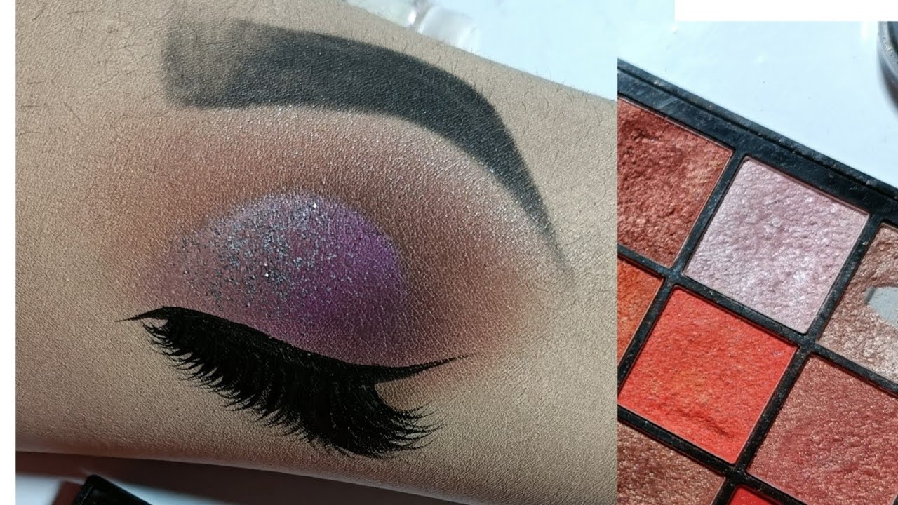 easy steps eye makeup on hand | eyeshadow | bridal eye makeup ...