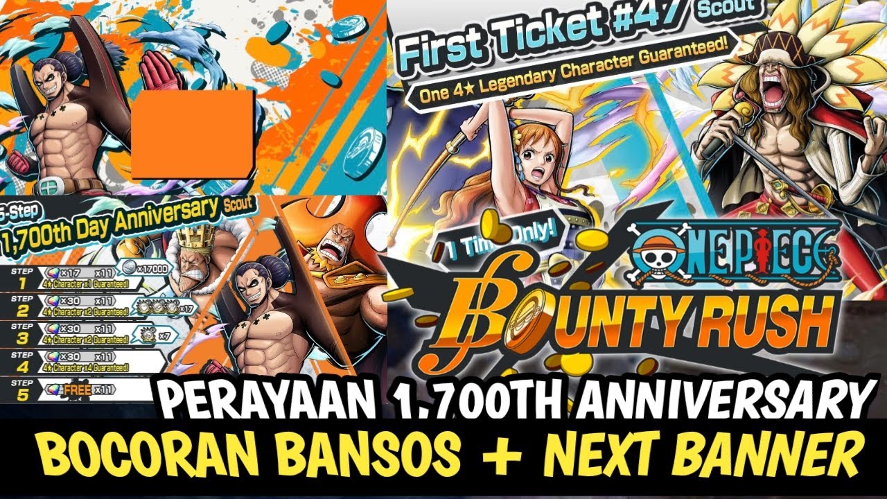 BOCORAN NEXT BANSOS + NEXT BANNER 1,700TH ANNIVERSARY | ONE PIECE ...