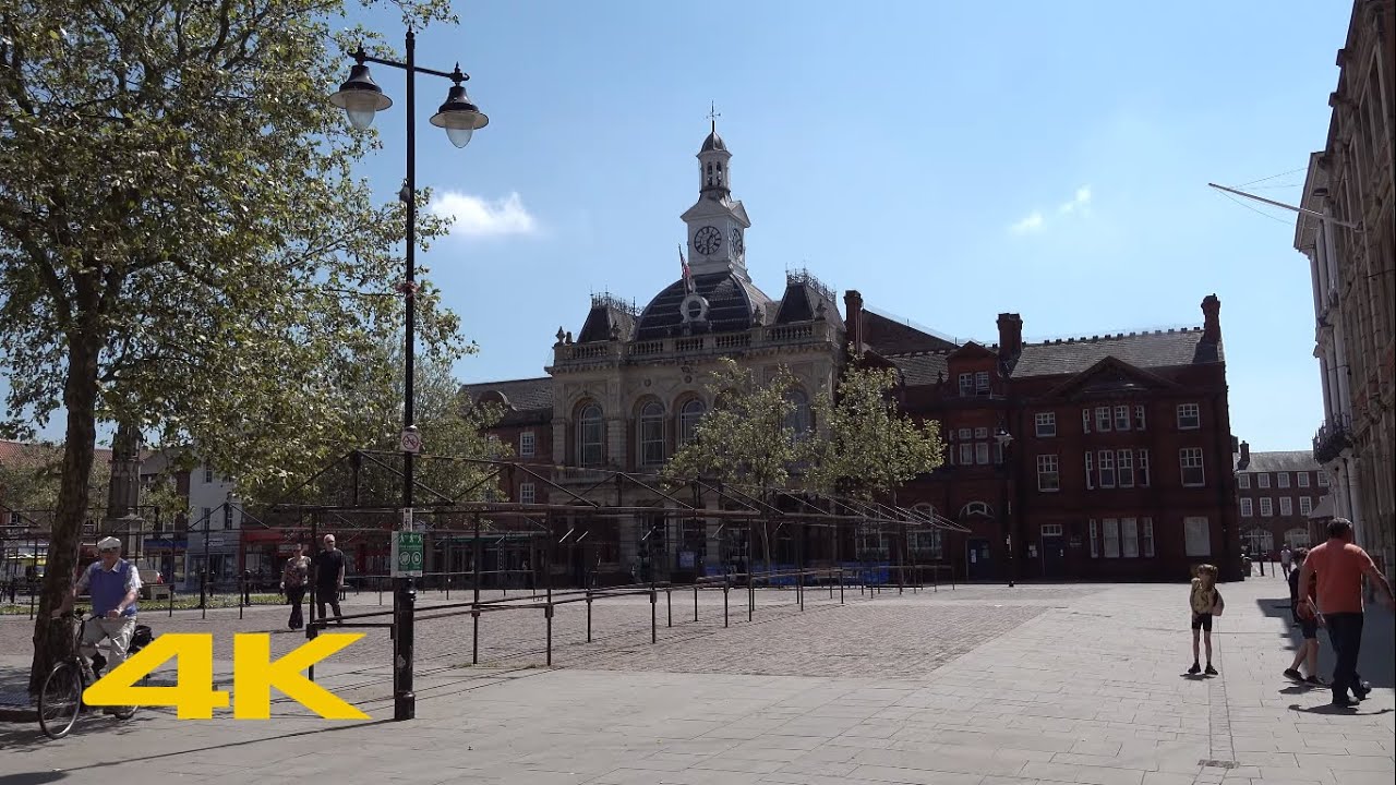 Retford Walk: Town Centre【4K】 - YouTube