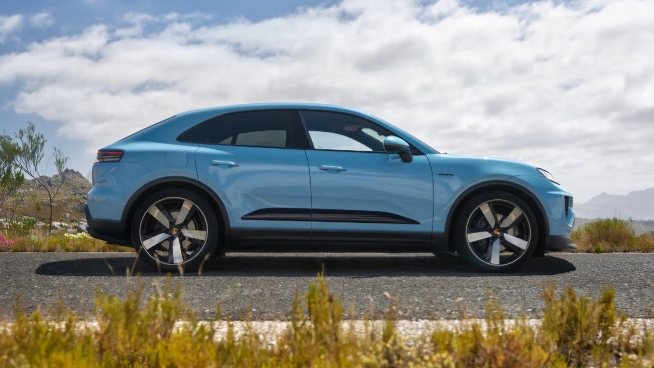 New 2024 Porsche Macan Frozen Blue Metallic - First Look - YouTube