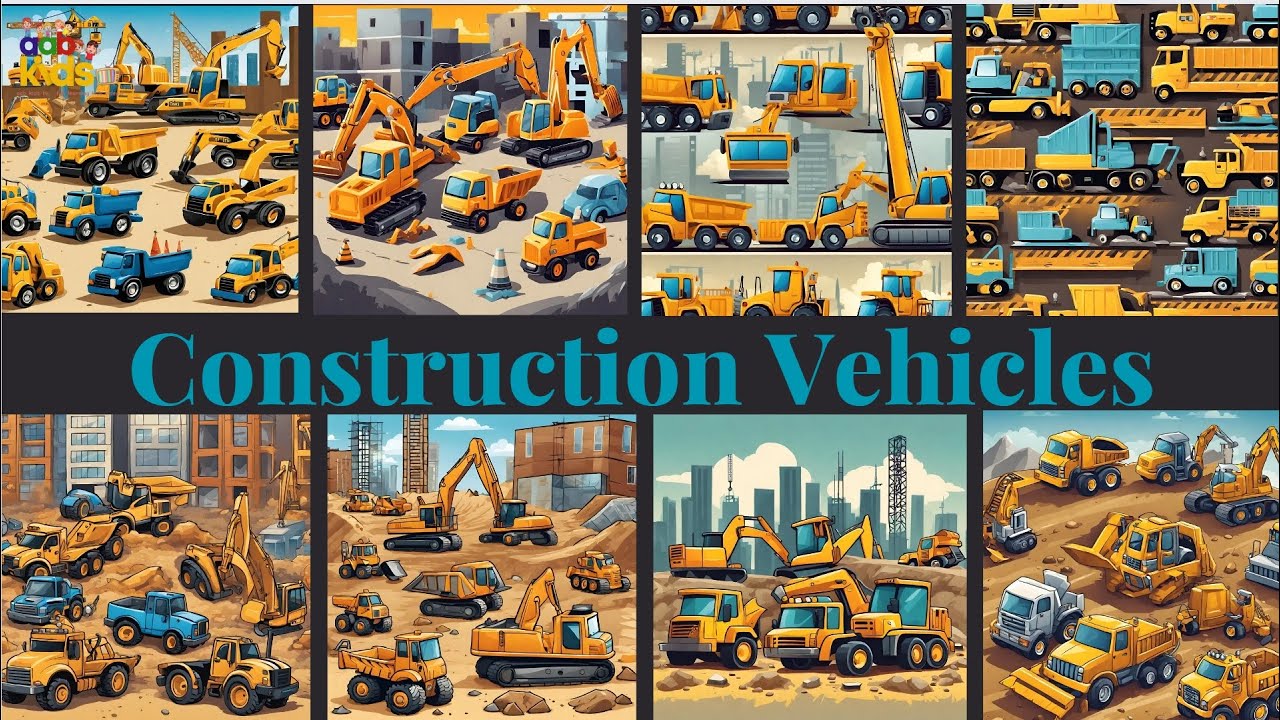 Construction Vehicles for Kids: Exciting Video Playlist - YouTube