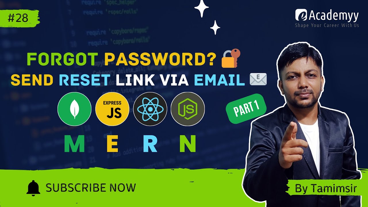 🔐Forgot Password in MERN (Part 1) | Send Reset Link via Email 📧 - YouTube