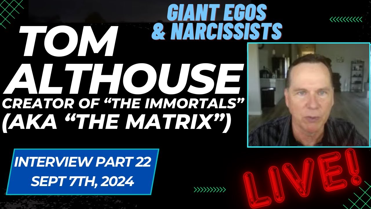 LIVE Interview w/ Tom Althouse (Part 22) - Creator of "The Immortals ...