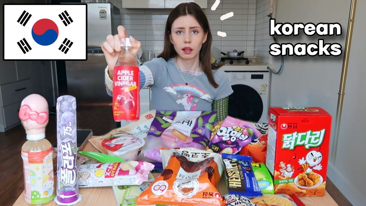 every weird snack I found in Korea - YouTube