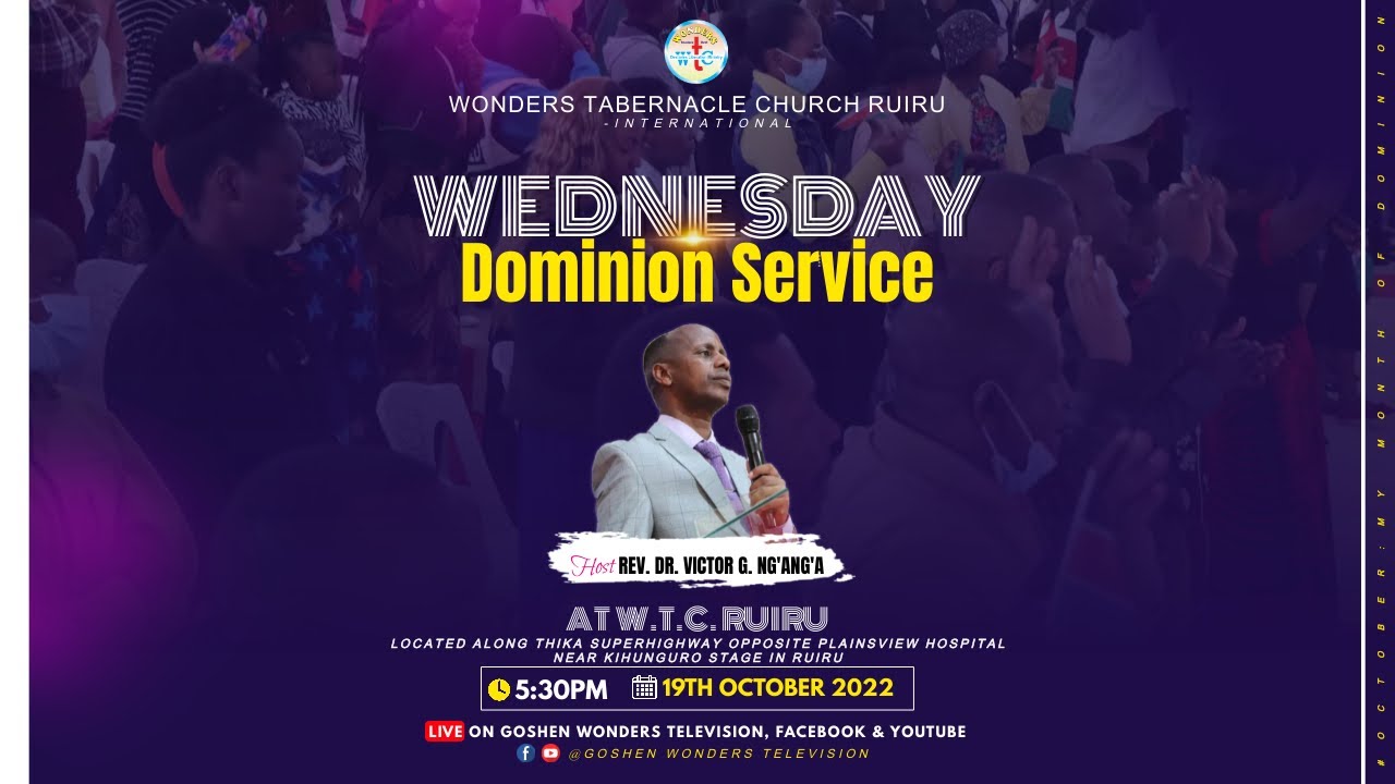 DOMINION SERVICE || 19th October 2022 - YouTube