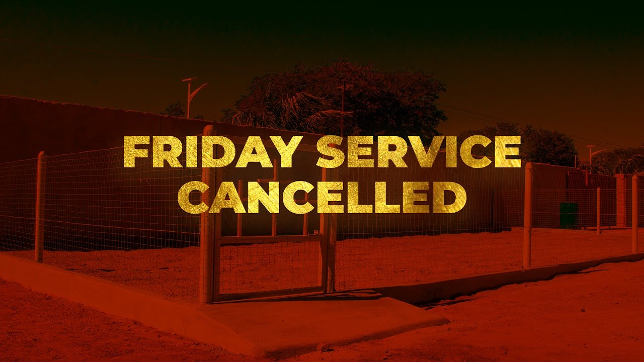 FRIDAY SERVICE CANCELLED | ANNOUNCEMENT | PROPHET PROMISE - YouTube