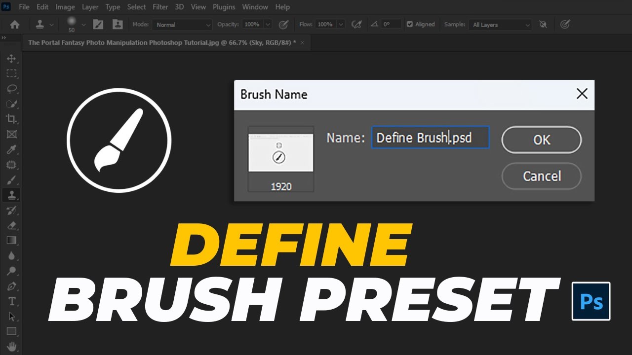 How to make Define Brush in Photoshop | Photoshop New Tricks 2024 - YouTube