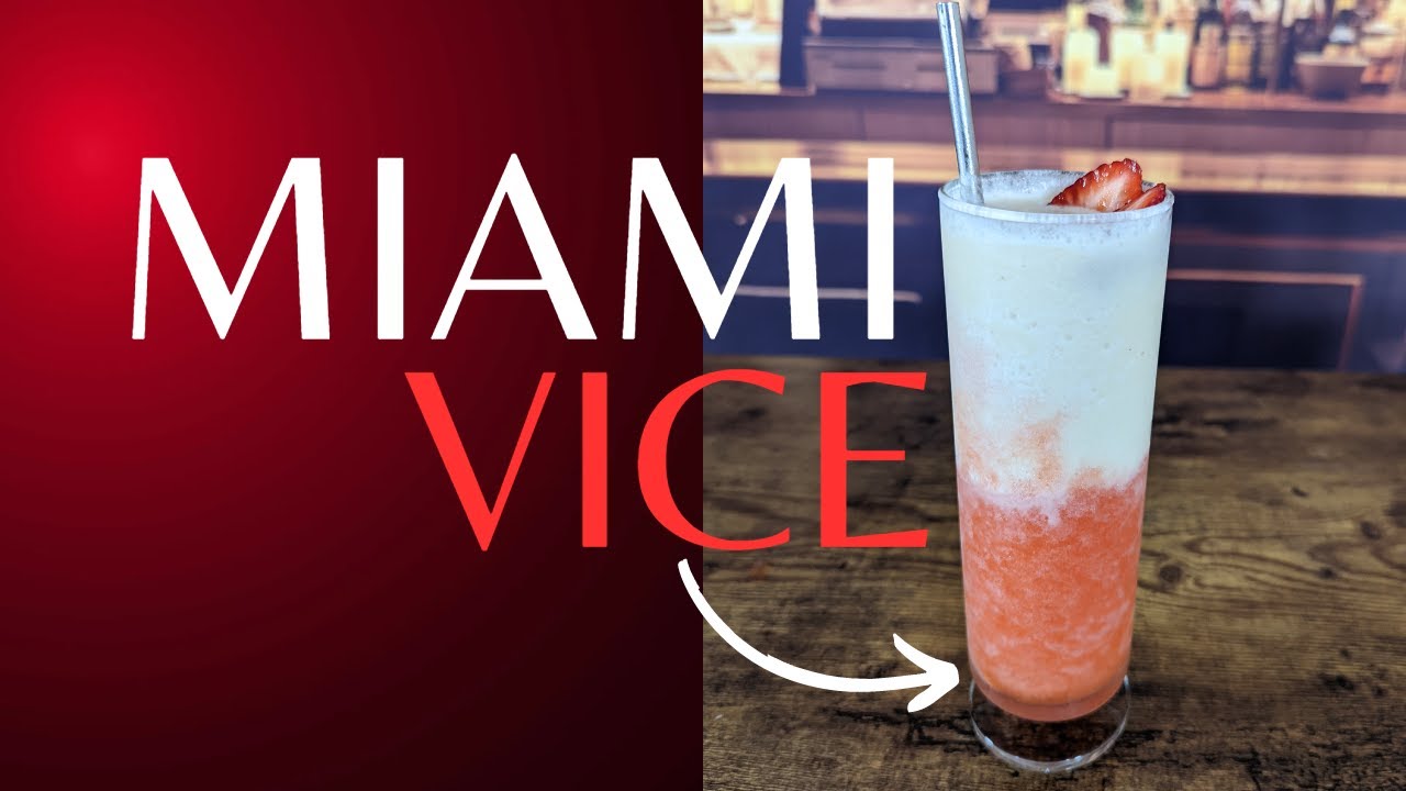 How to make a Miami Vice Cocktail - YouTube