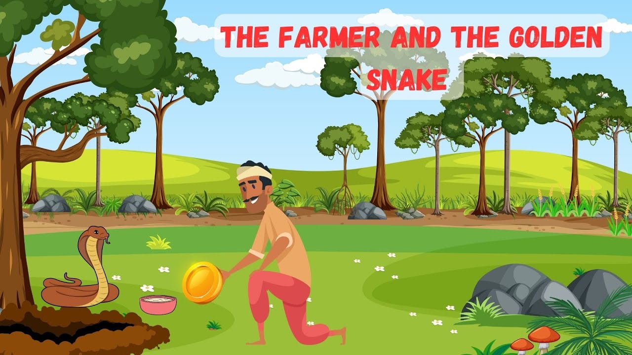 "The Farmer and the Golden Snake" | Bedtime stories for kids | Moral ...
