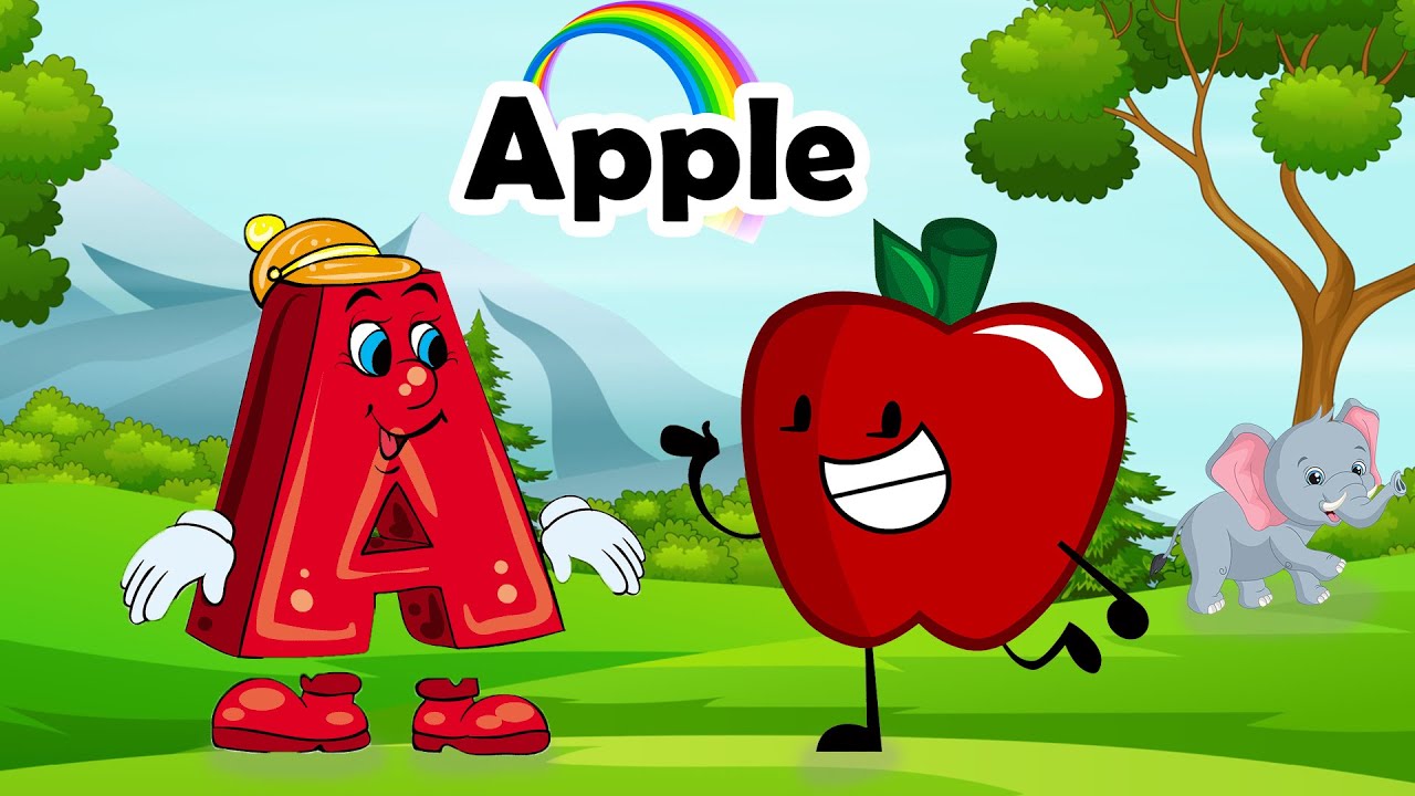 ABC Phonic Song - Toddler Learning Video Songs, A for Apple, Nursery ...