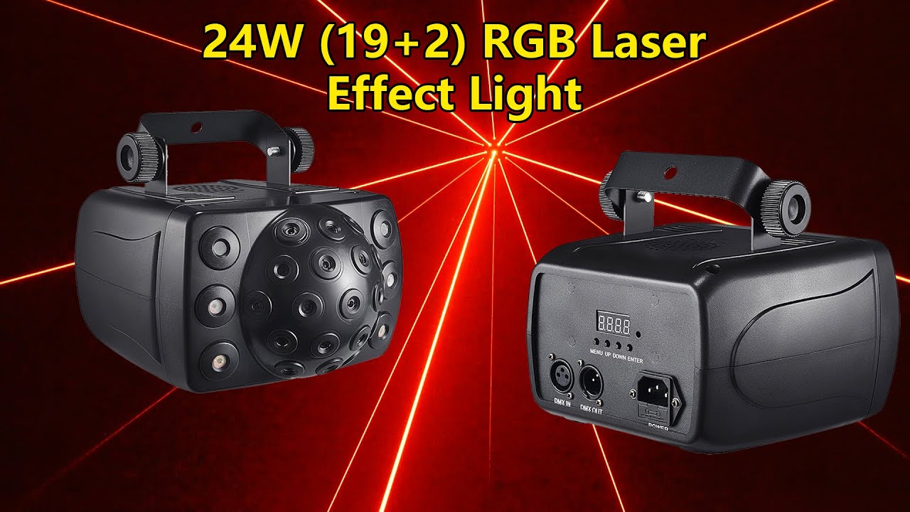 24W 19+2 RGB Laser Effect Light. - YouTube