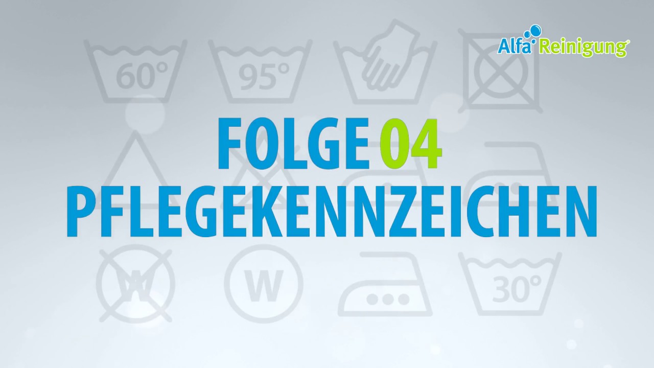 Was bedeuten die Pflegekennzeichen - YouTube
