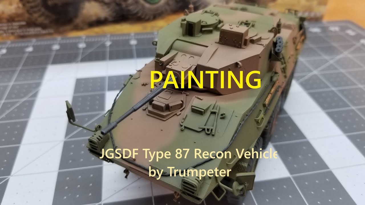 JGSDF Type 87 Recon Vehicle Painting - YouTube