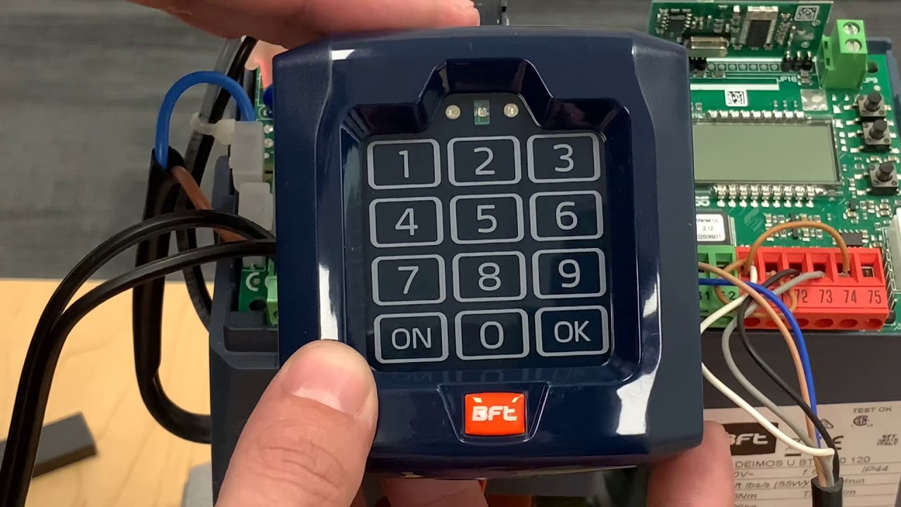 BFT Q.BO Touch & T-Box Wireless Keypad setup - YouTube