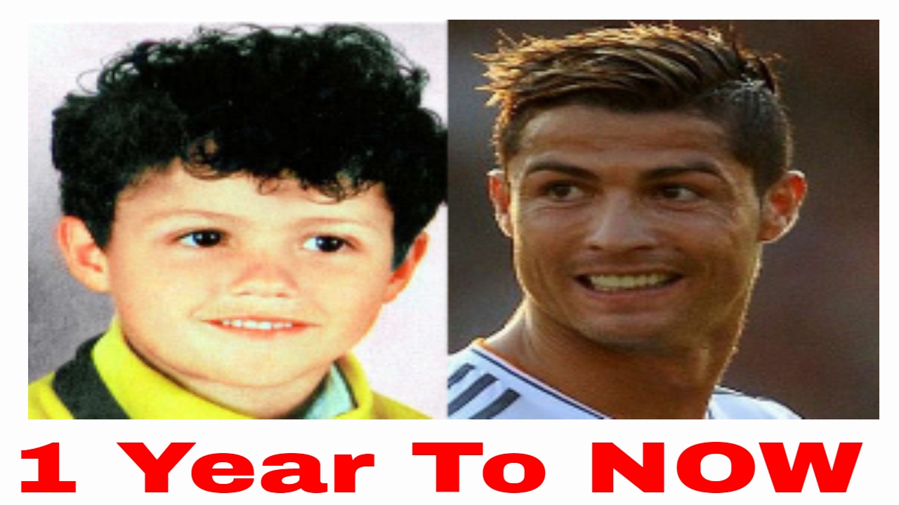 🔴Cristiano Ronaldo ⚽Transformation From 1years To Now ⚽ Face ⚽ Hair ⚽ ...