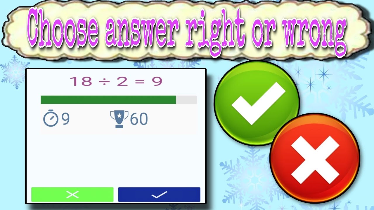 Choose answer right or wrong 🤔 || maths game || mind game || C D GAMING ...