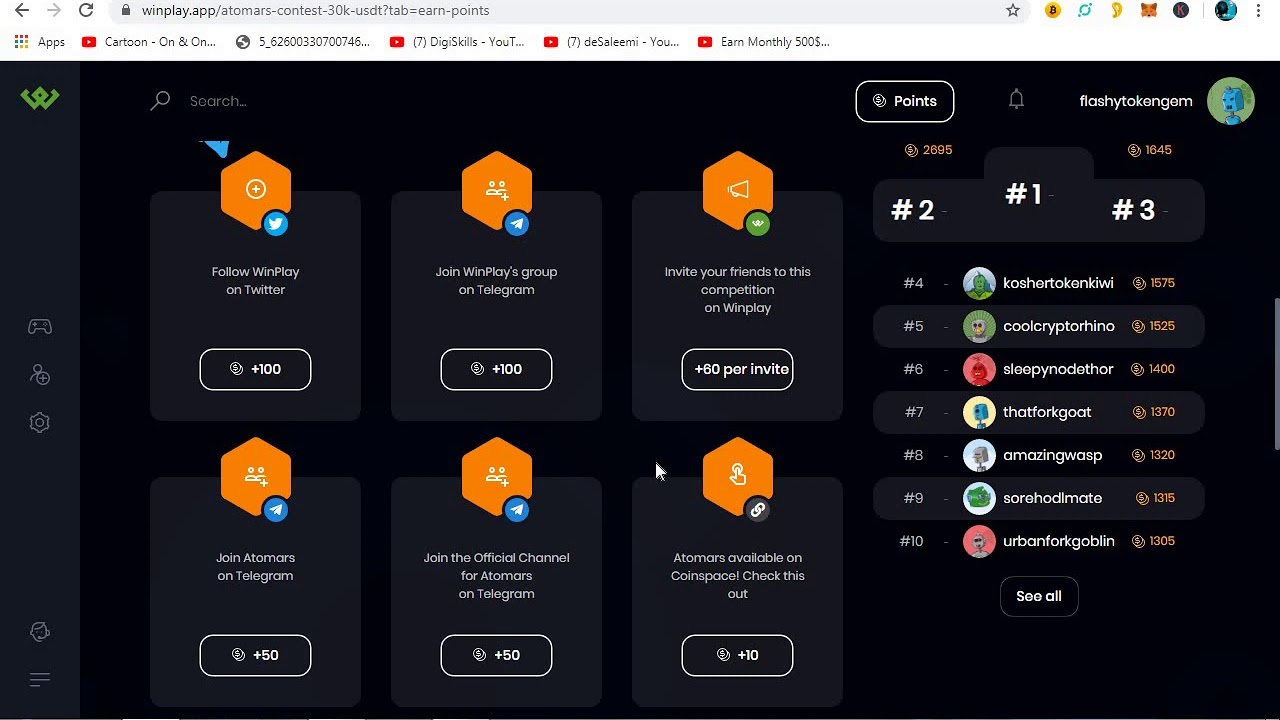 $500 USDT Atomars Exchange Airdrop|Very Limited No Need KYC|Get ...