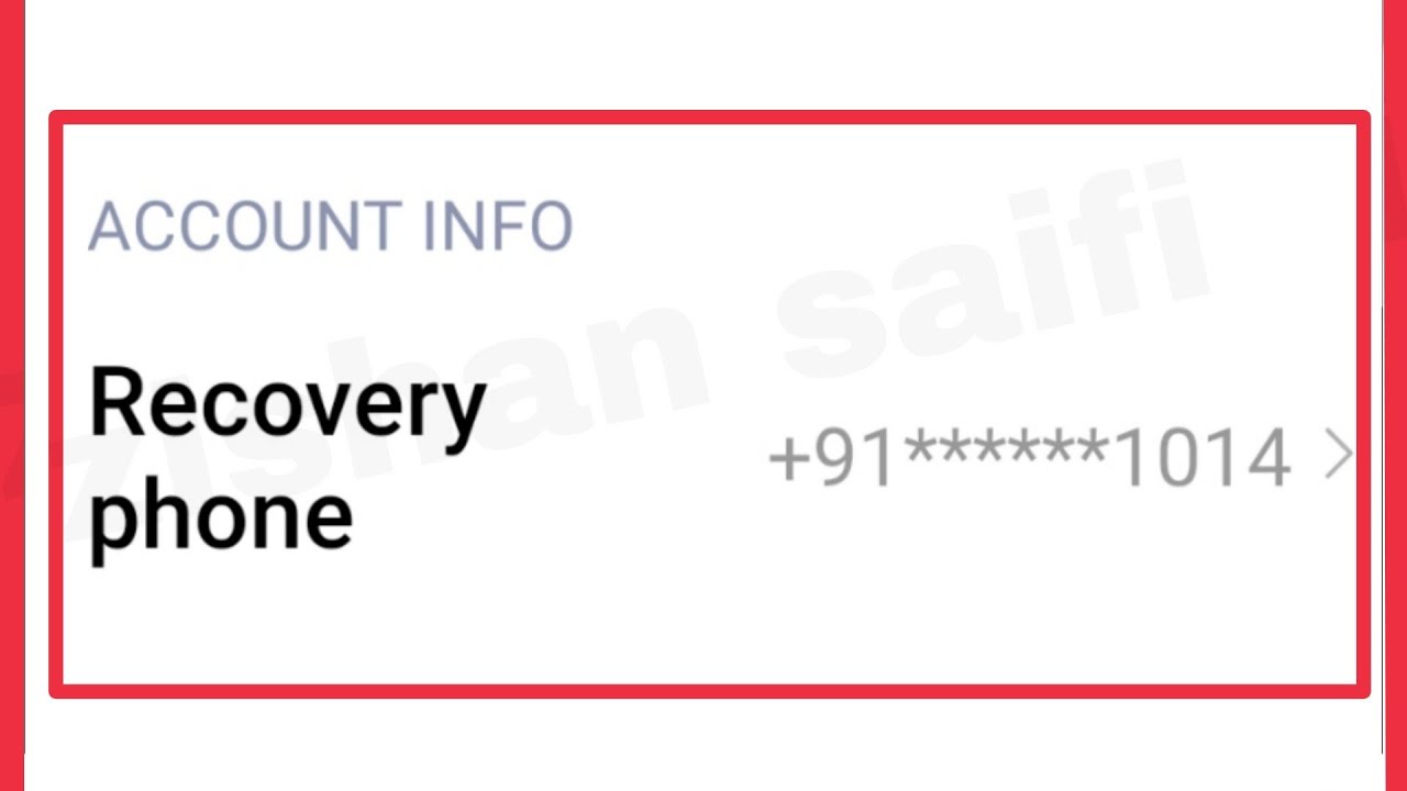 Mi Account Add Recovery Phone number || Redmi Phone - YouTube