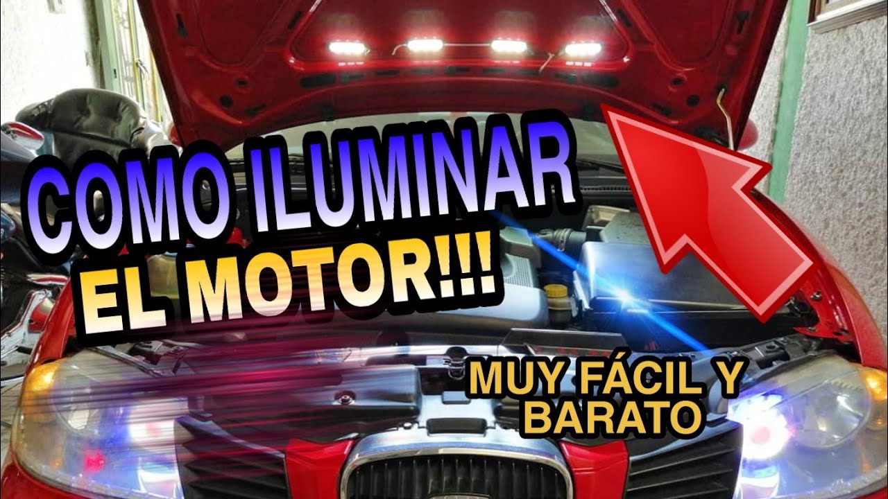 CÓMO INSTALAR LUZ LED EN EL MOTOR DEL AUTO!! - YouTube