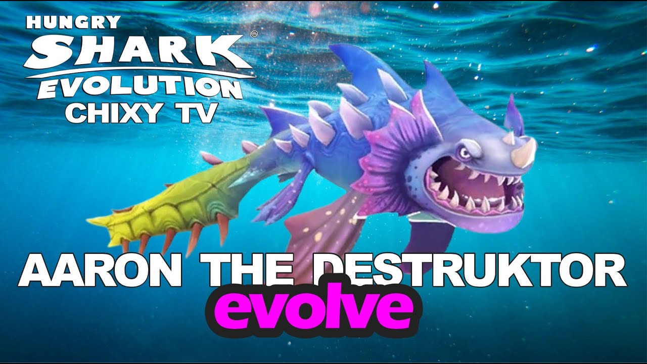 Hungry Shark Evolution - Aaron the destruktor EVOLVE with four baby ...