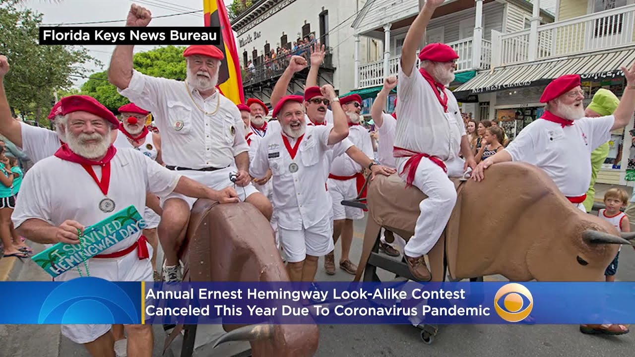 Key West To Skip Annual Ernest Hemingway Look Alike Contest - YouTube