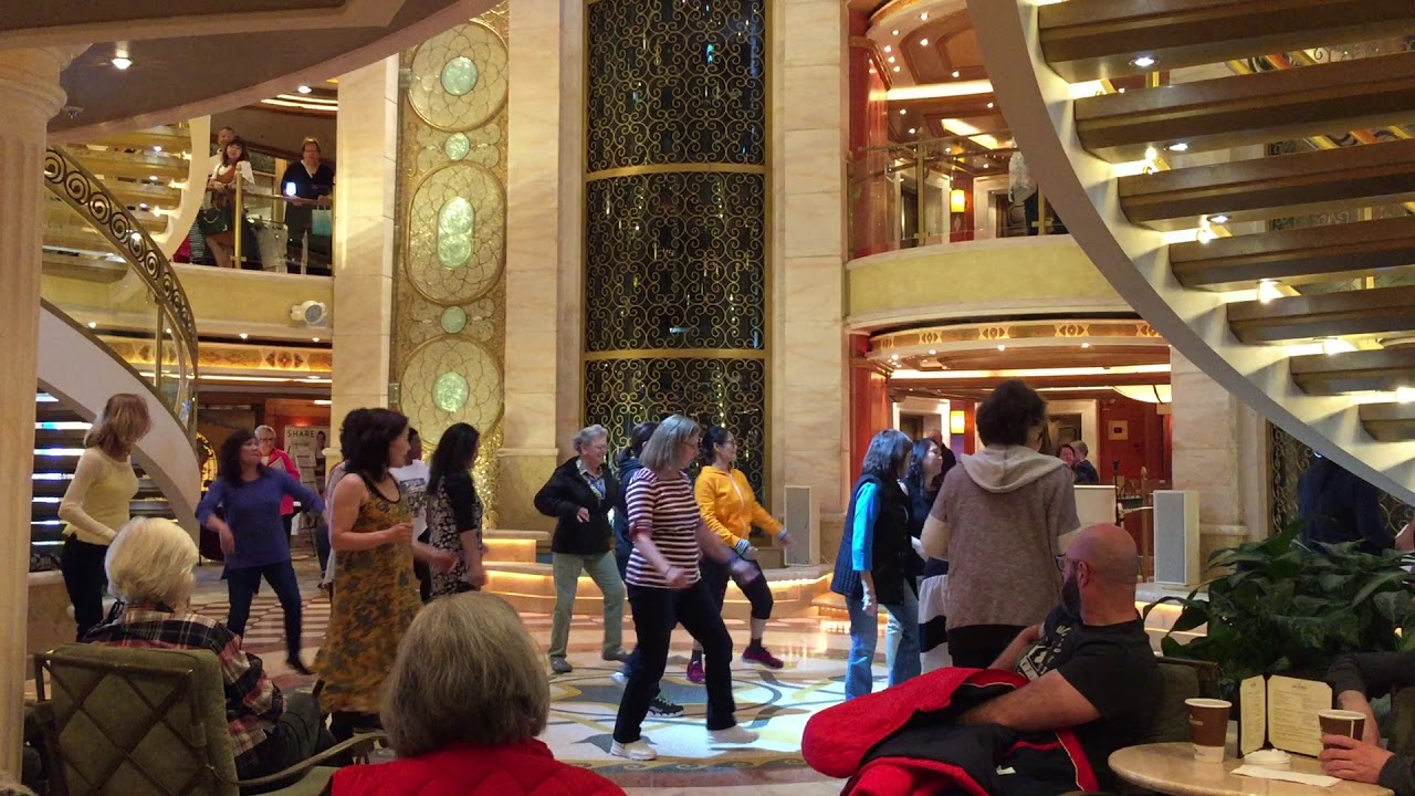 Line Dancing onboard Ruby Princess part 1 - YouTube