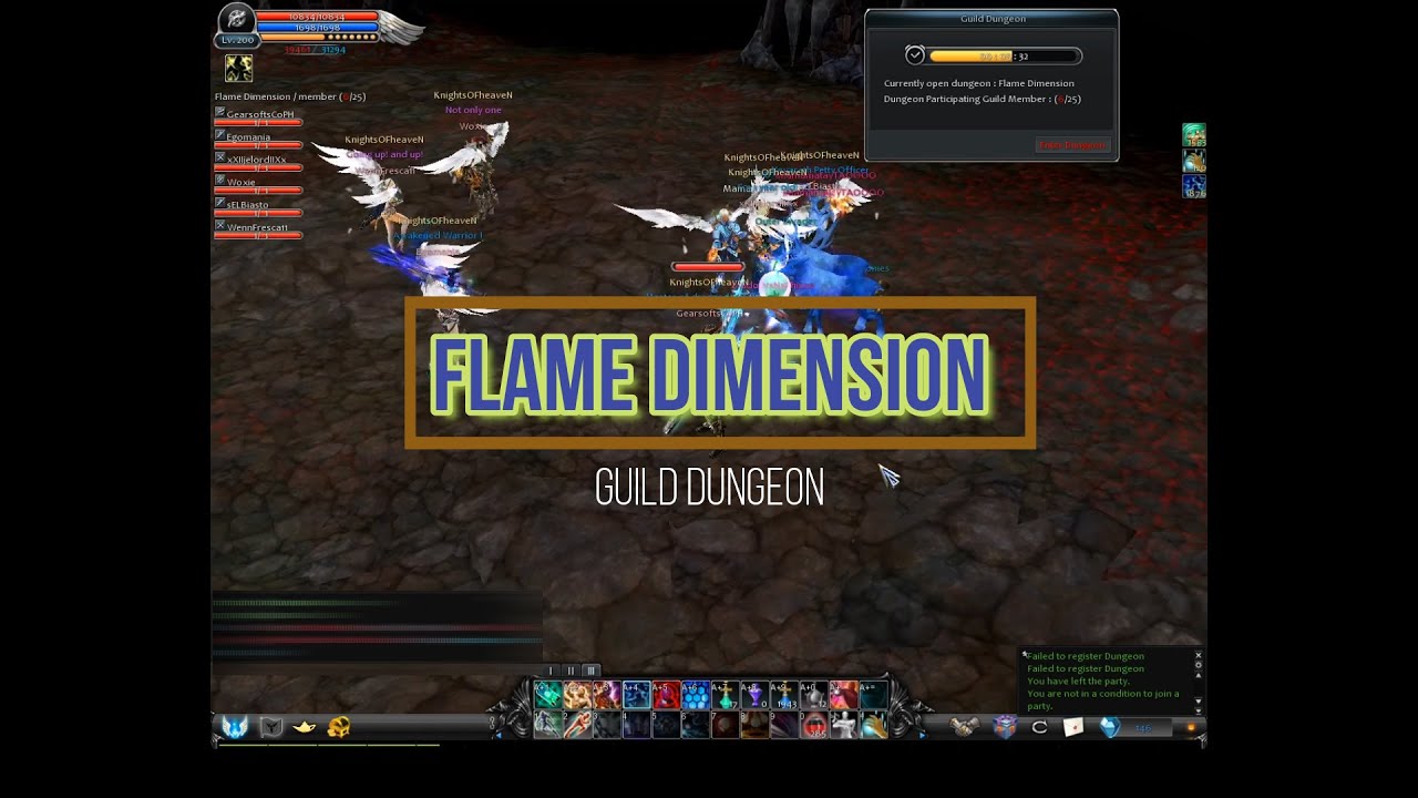 Cabal Online Flame Dimension New Dungeon for Guild. - YouTube