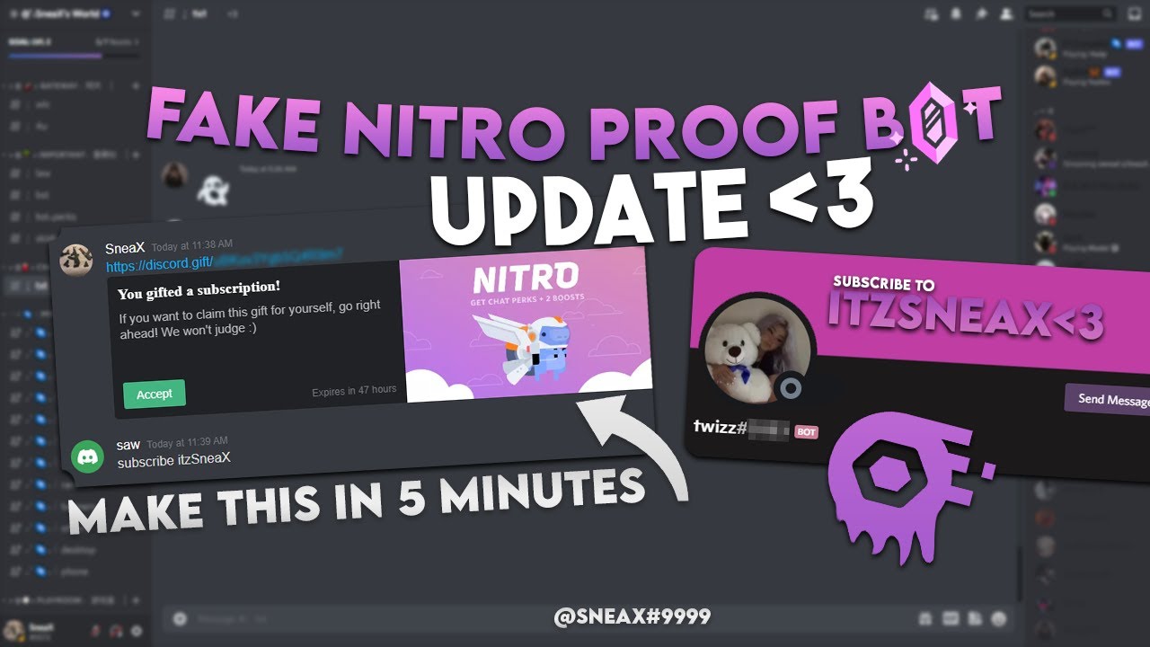 FAKE NITRΟ PROΟF BΟT UPDATE - YouTube