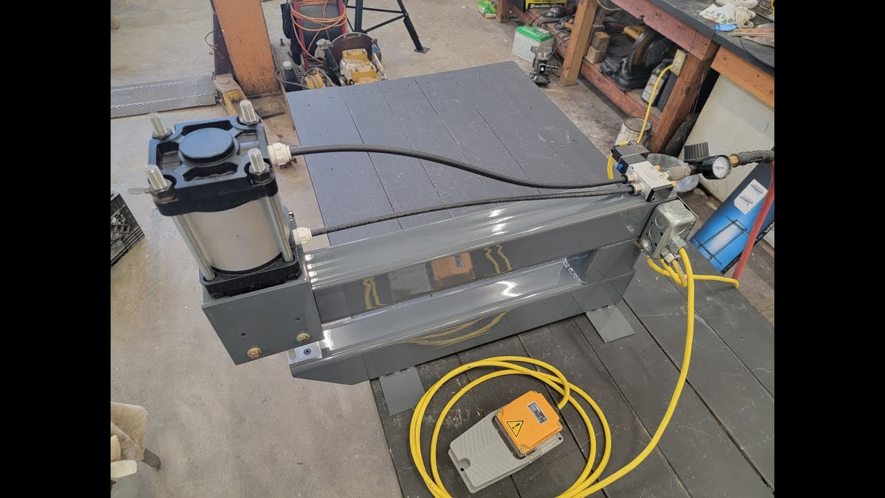 Pneumatic Dimpler C Frame - YouTube