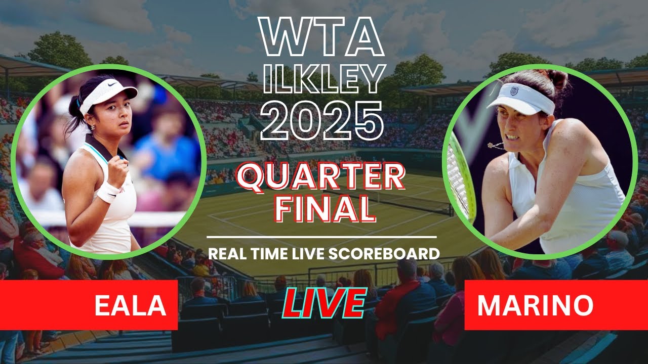 Alexandra Eala vs Rebecca Marino Live Scores: WTA Ilkley 2025 Quarter ...