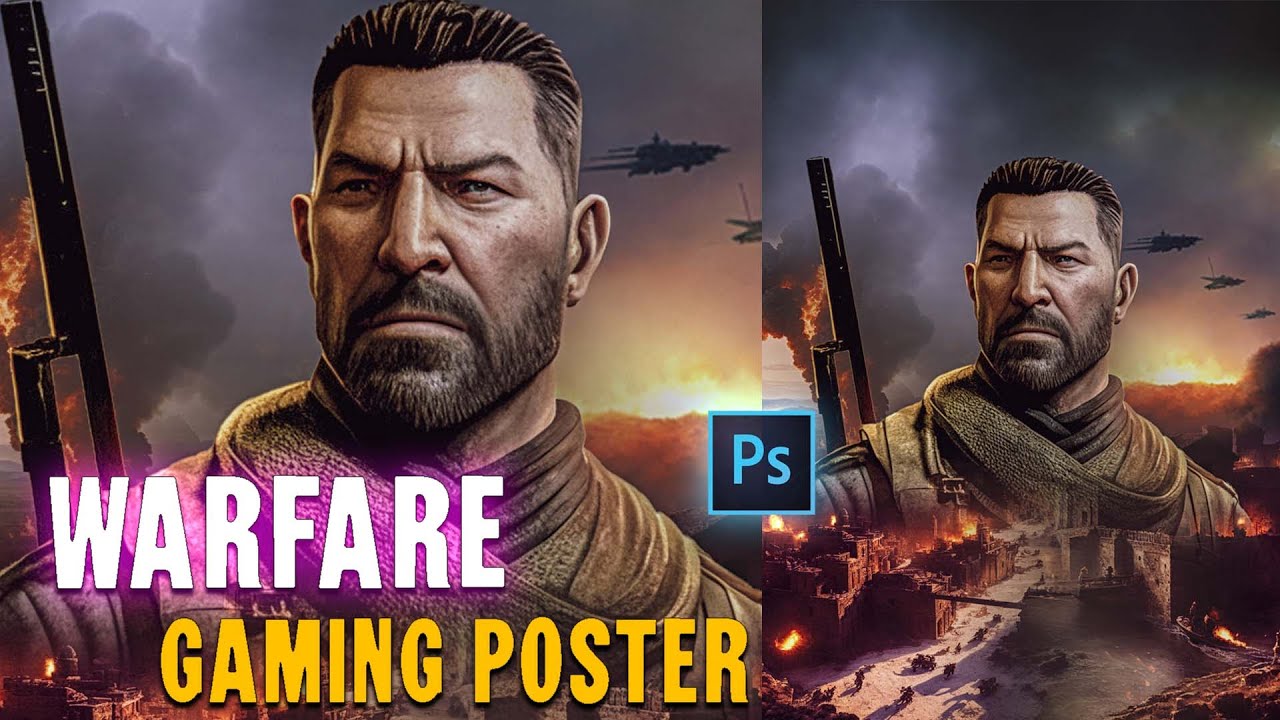 Create Stunning Warfare Gaming Poster-Photoshop Tutorial: A Step-by ...