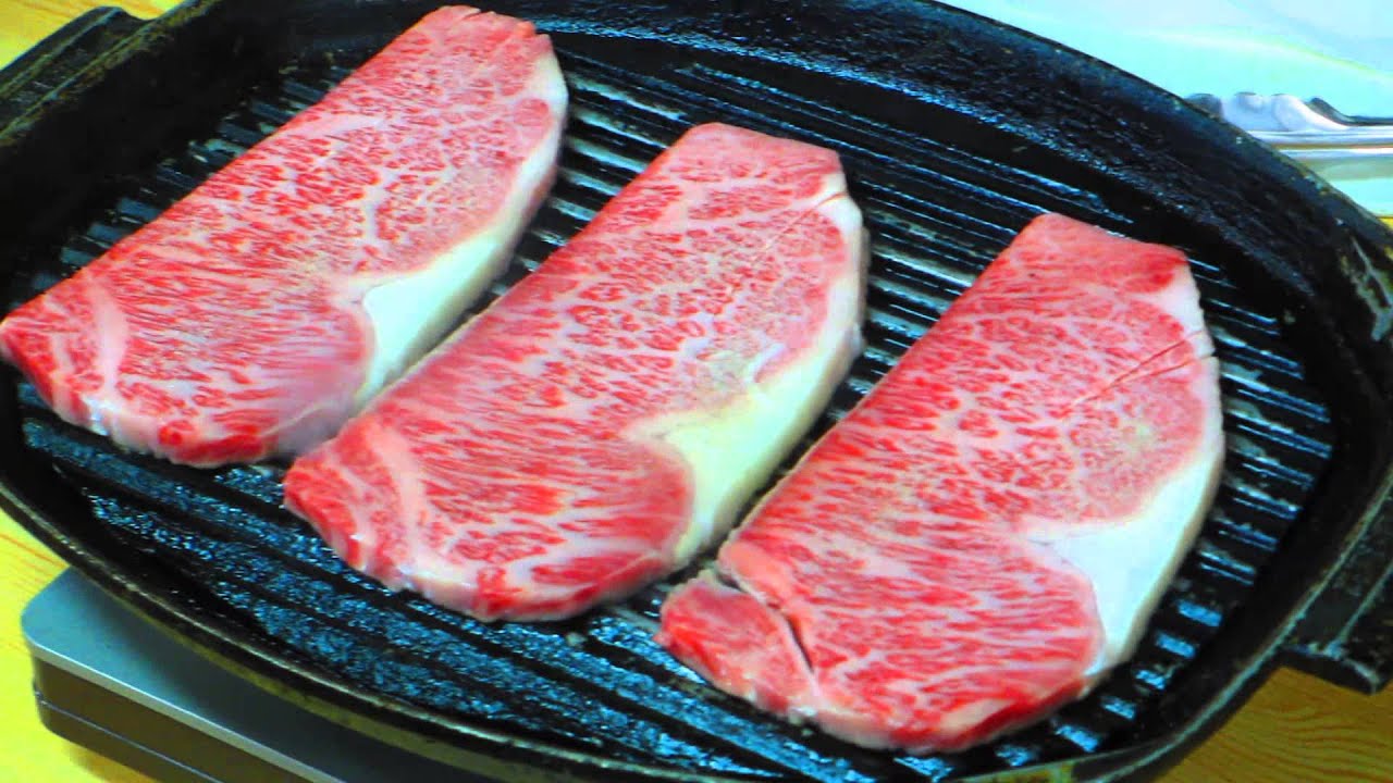 Marble Beef in Sapporo - YouTube