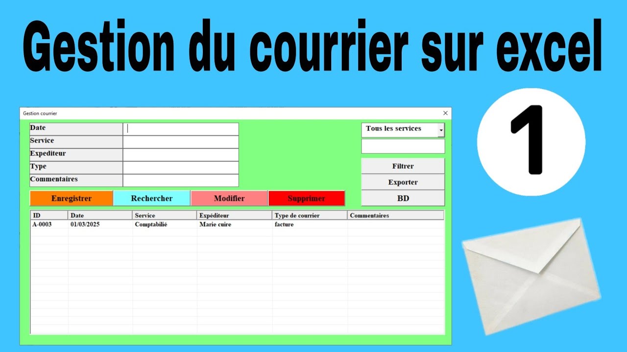 📊 Gestion du Courrier sur Excel 🚀 ️ - YouTube
