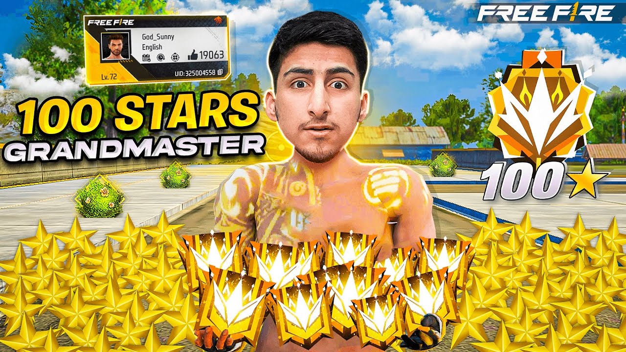 100 Stars⭐️In Global Grandmaster🤯😱4 Vs 4 Only Sniper - Free Fire India ...