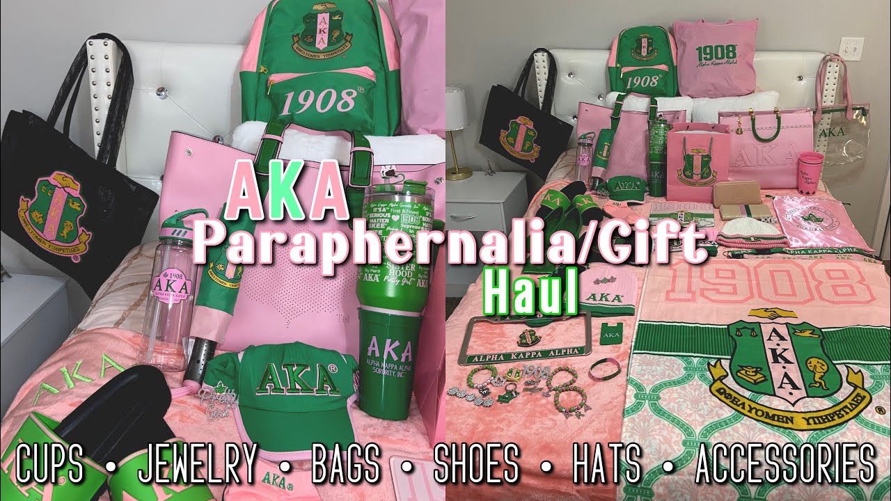AKA Paraphernalia/Gift Haul 🩷💚 - YouTube