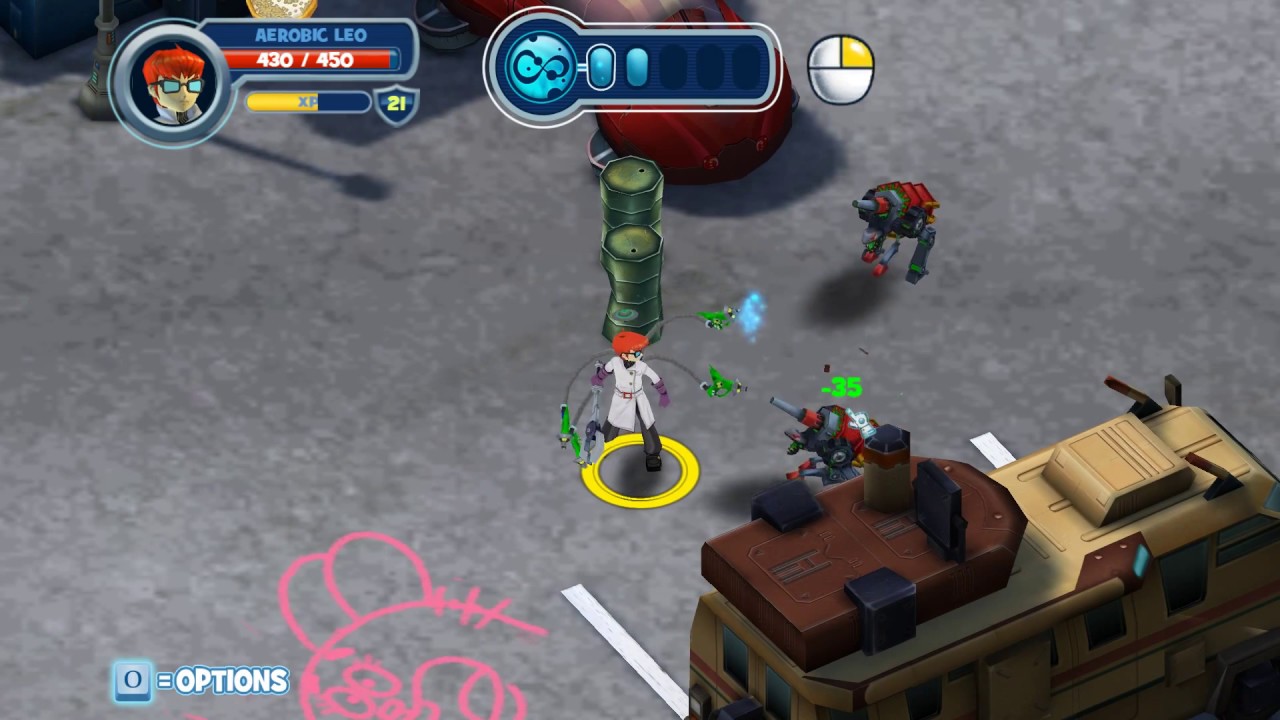 FusionFall Heroes : Playing as Goop Gear Dexter - YouTube