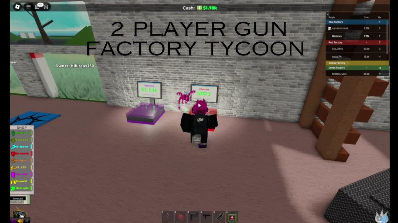 2 Player Gun Factory Tycoon - YouTube