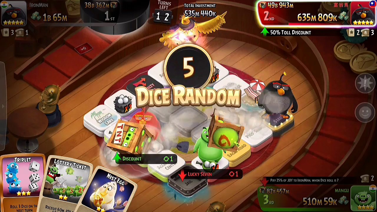 Angry Birds Dice(Best Strategical Gameplay) - YouTube