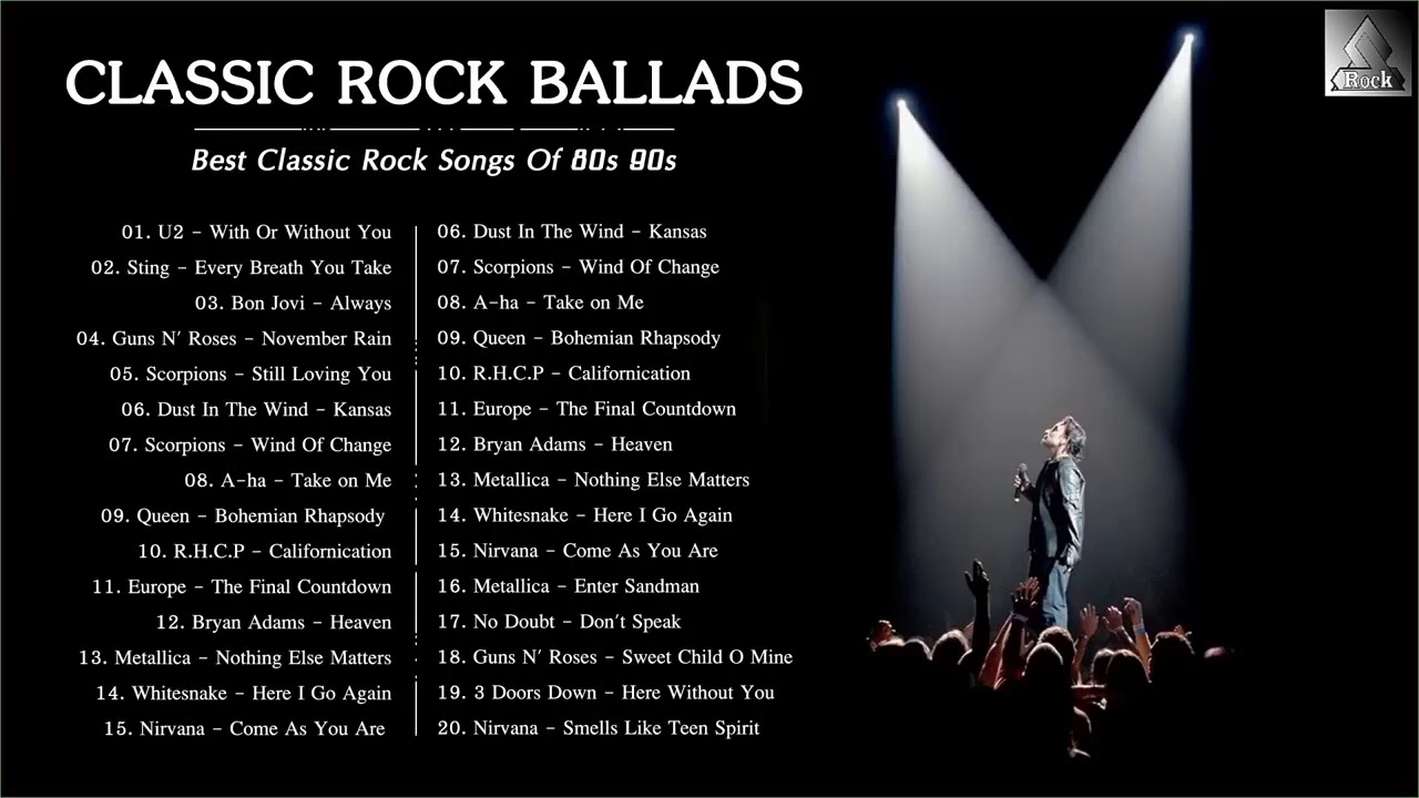 Classic Rock Ballads Collection - Best Classic Rock Songs Of 80s 90s ...