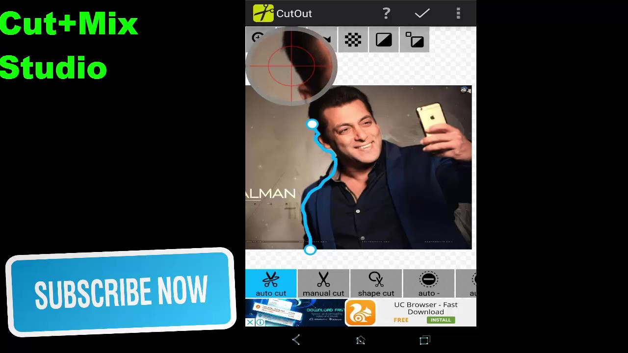 cut mix studio - photo editor for android - YouTube