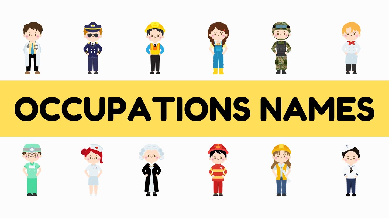 Occupations Names | Educational Video for Kids - YouTube
