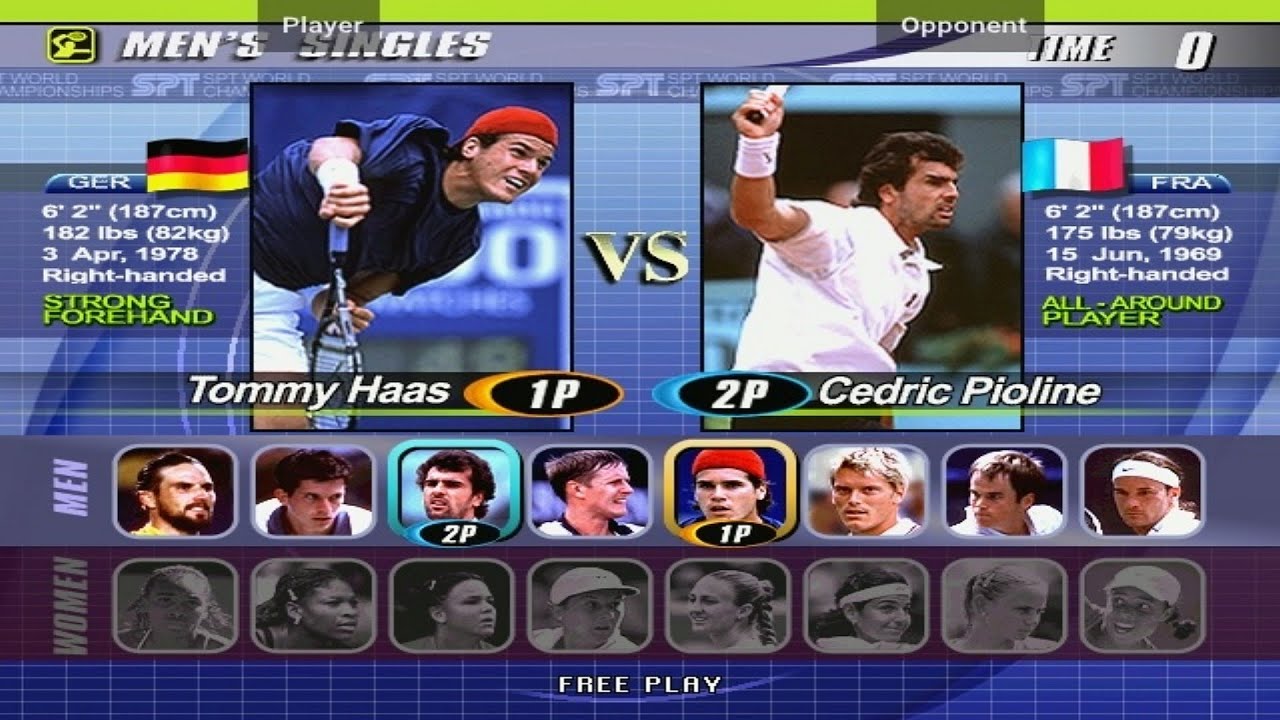 Virtua Tennis 2 / Power Smash 2 - MgoUmkArg vs ProfesorBoti - YouTube