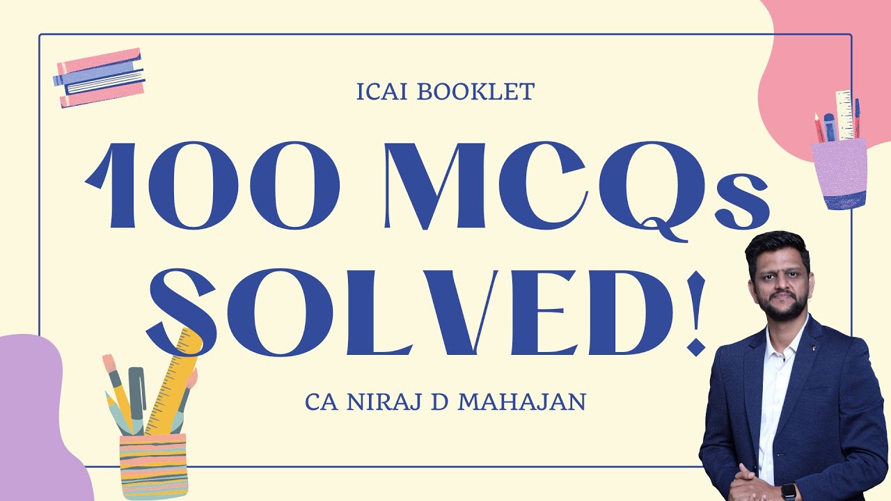 CA INTER LAW 100 MCQ solved with explanation! ICAI MCQ BOOKLET - YouTube